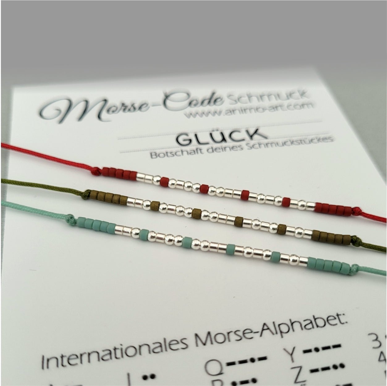 Einzigartige Morse-Code-Armbänder – animoART